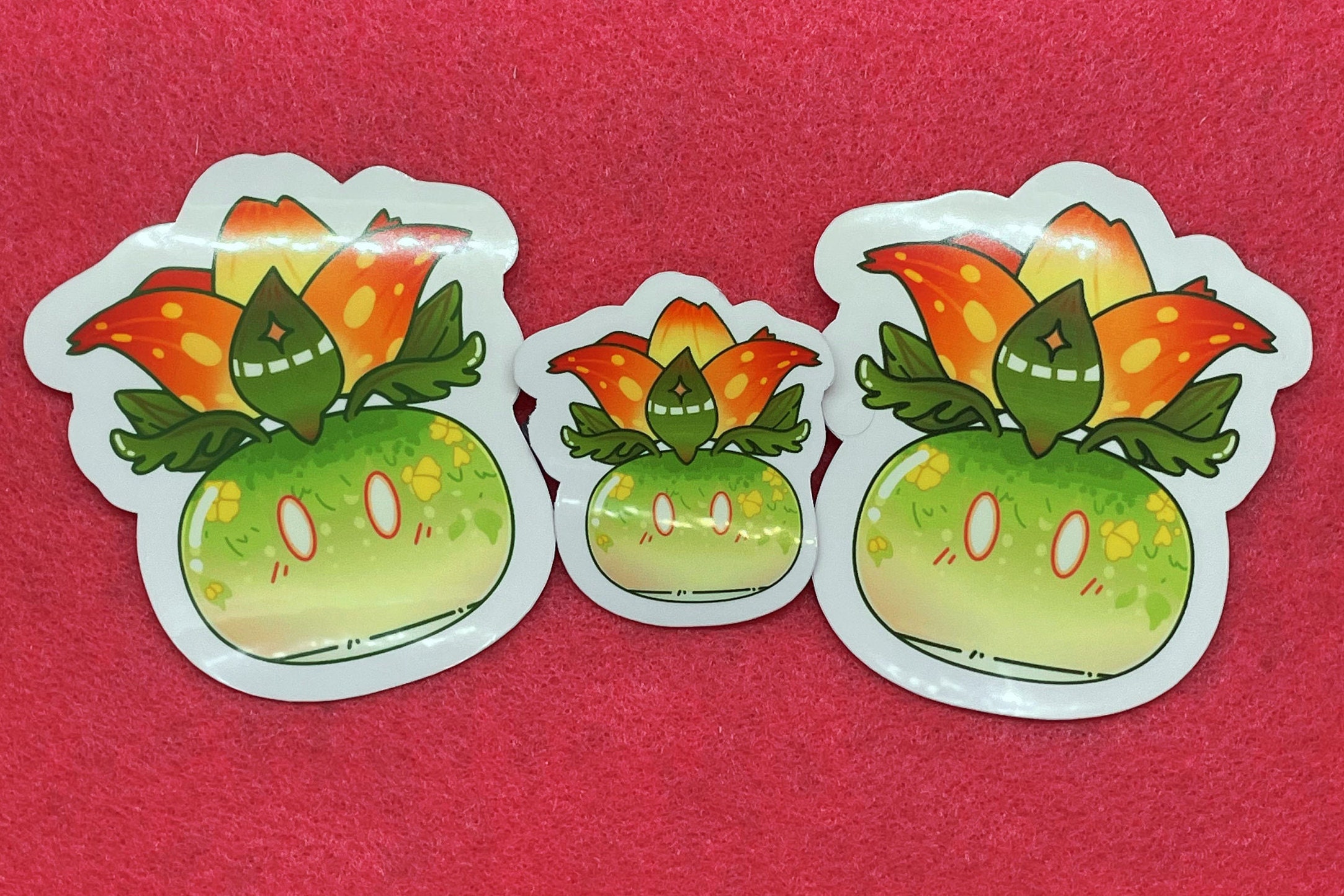 Blush Slime Vinyl Sticker Cute Slime Decal Waterproof | Etsy