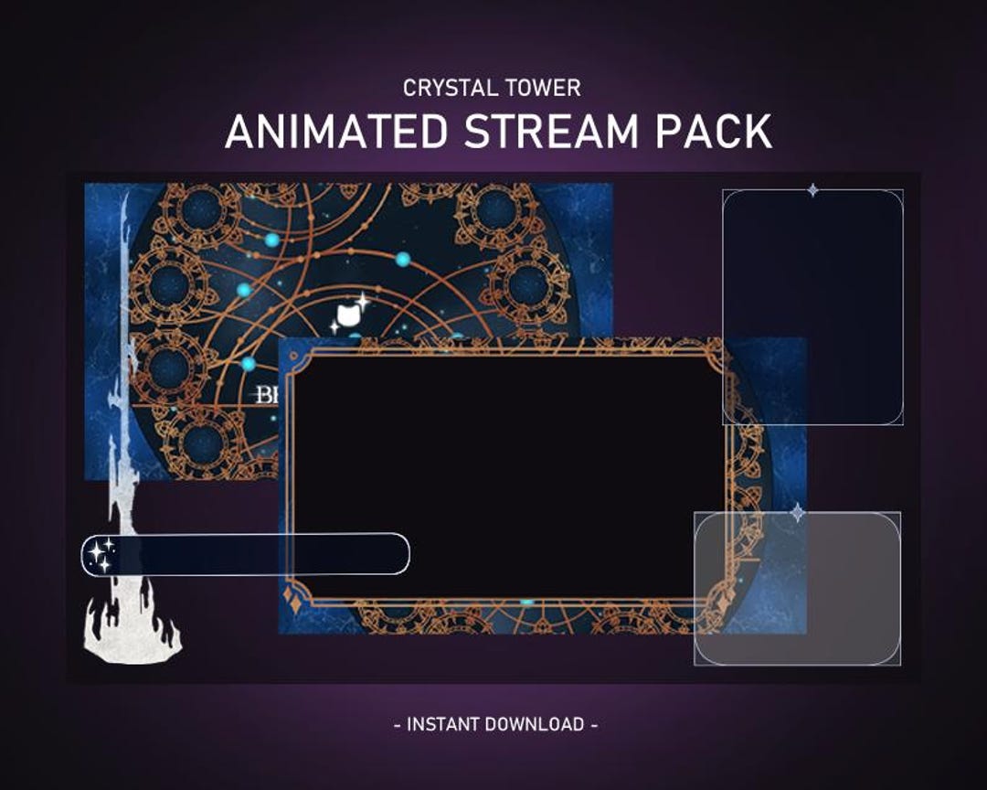 Crystal Tower Animated Stream Pack | Crystal Tower Final Fantasy ...