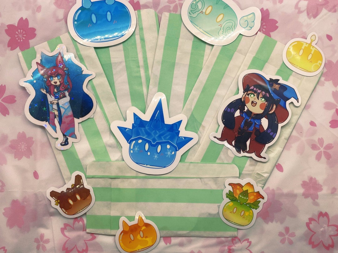 Oops Sticker/buttons Grab Pack B-grade Vinyl Sticker Cute Anime Decal ...