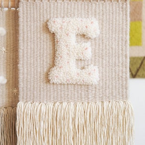 Personalised Initial Woven Wall Hanging, Custom Letter Nursery Decor ...
