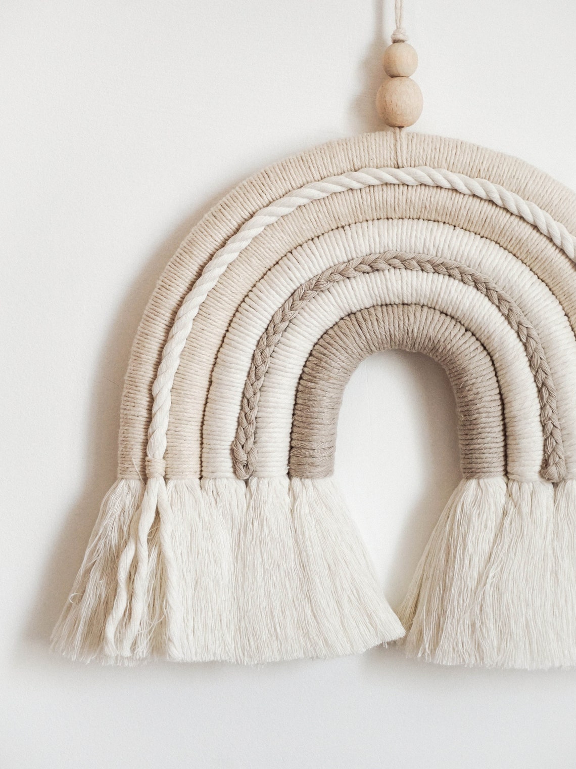 Rope Rainbow Wall Hanging Natural Color Fiber Rainbow Gender | Etsy
