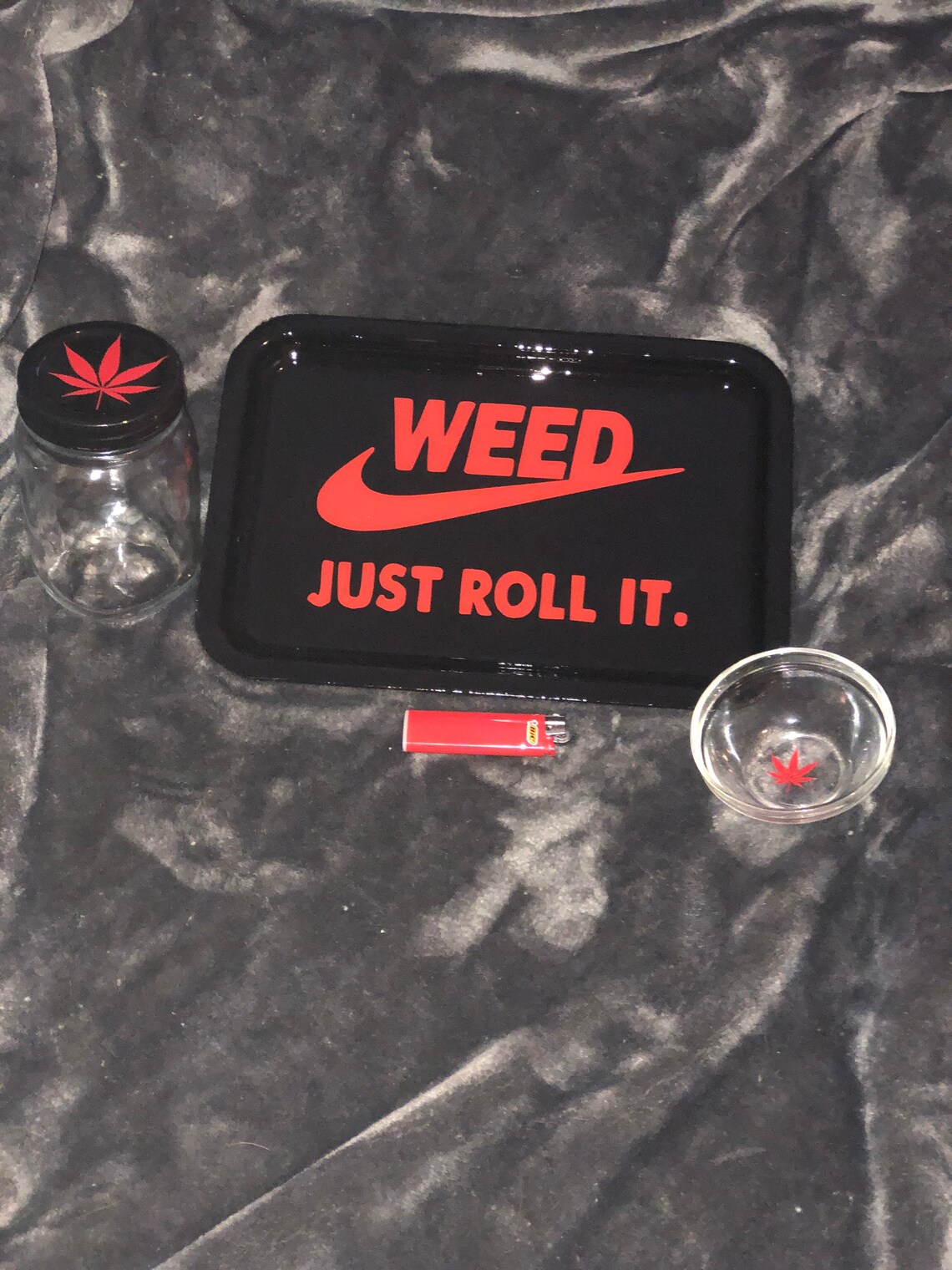 Rolling Tray Set Weed Just Roll It | Etsy