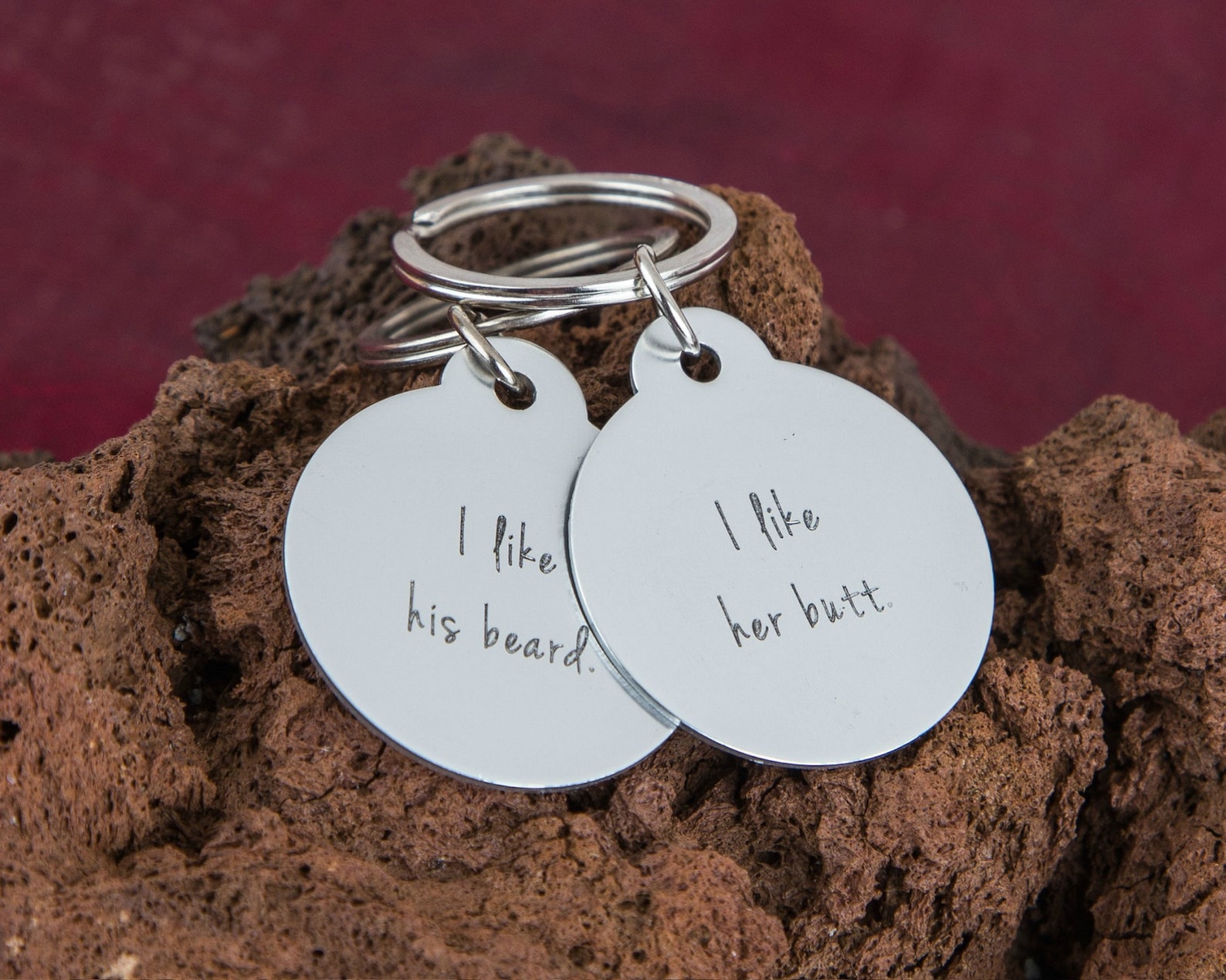 Couples Gift Keychain Set Funny Couple Keychain Set - Etsy