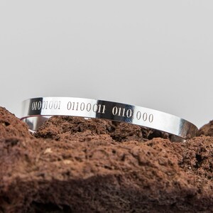 Binary Bracelet, Binary Gift, Nerdy Geeky Gift, Computer Code Gift ...