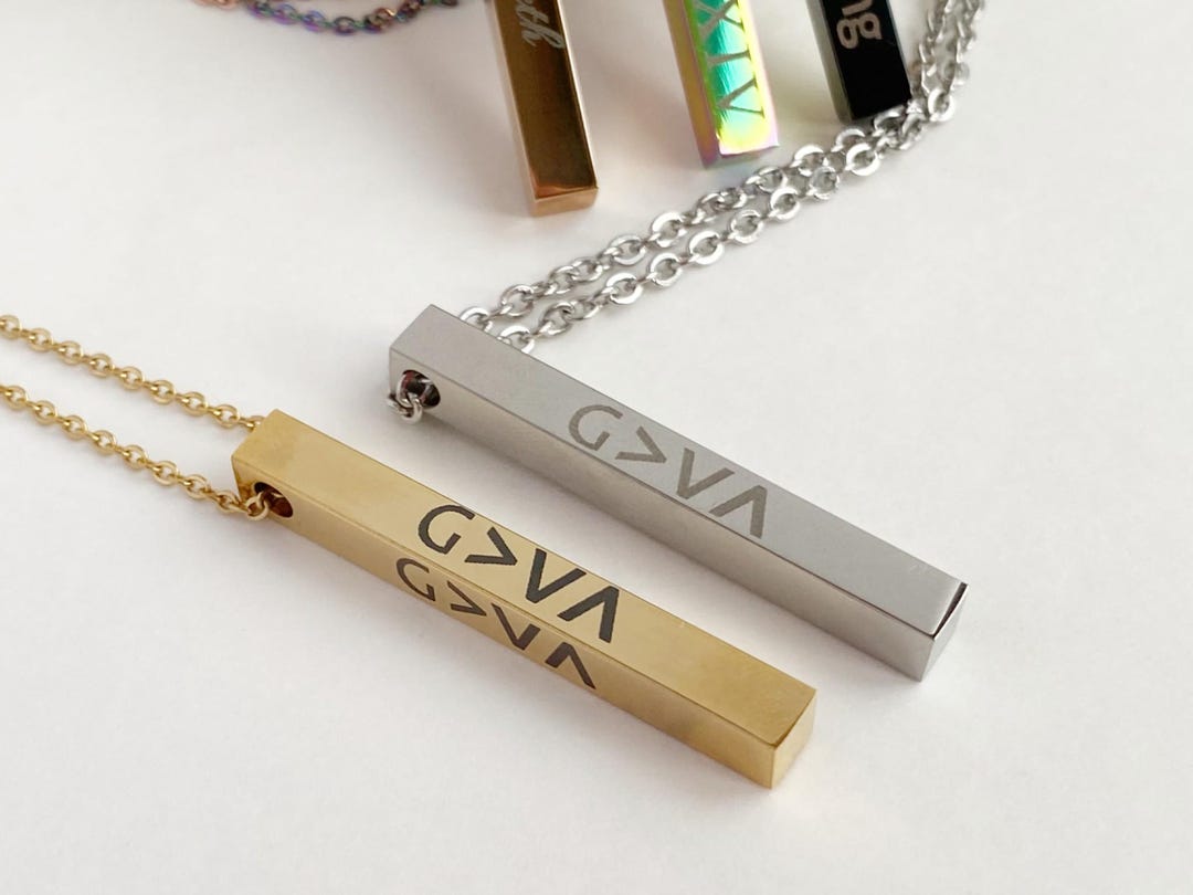God is Greater Than the Highs and Lows, Highs and Lows Bar Necklace for ...