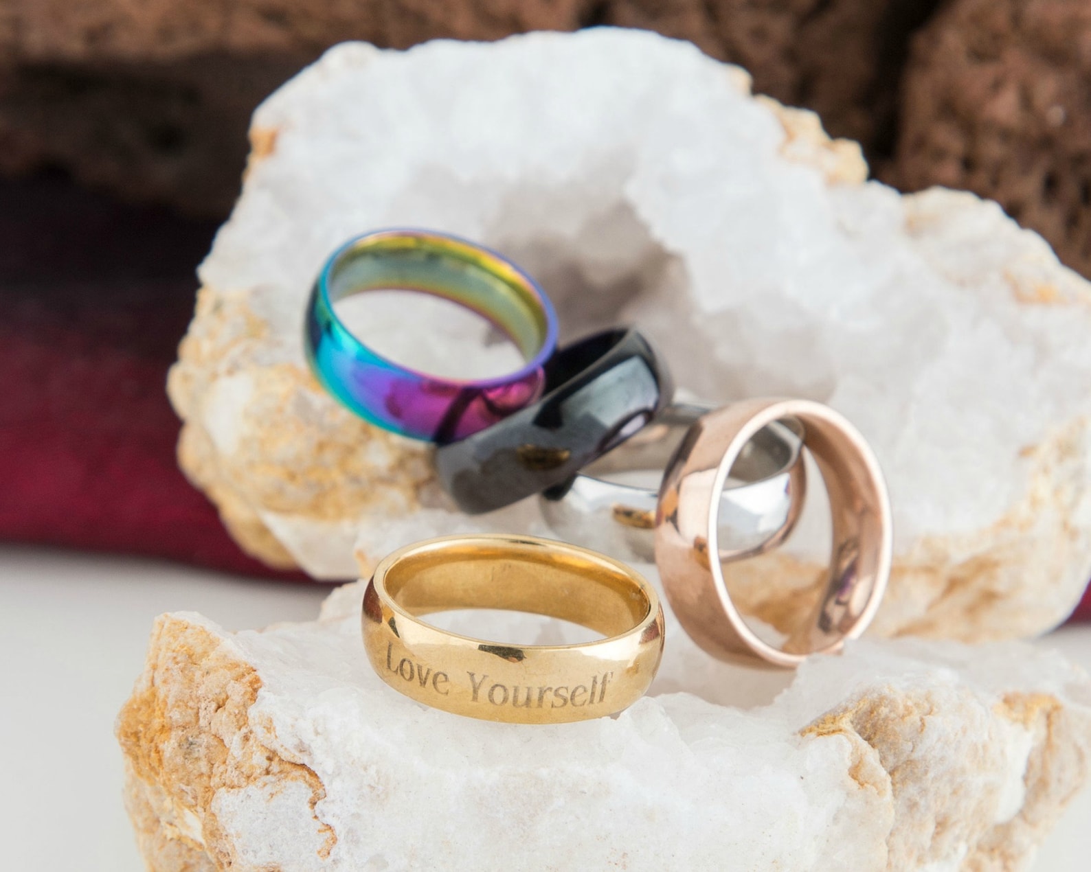 Love Yourself Ring Engraved Self Love Ring Gift Love Warrior - Etsy