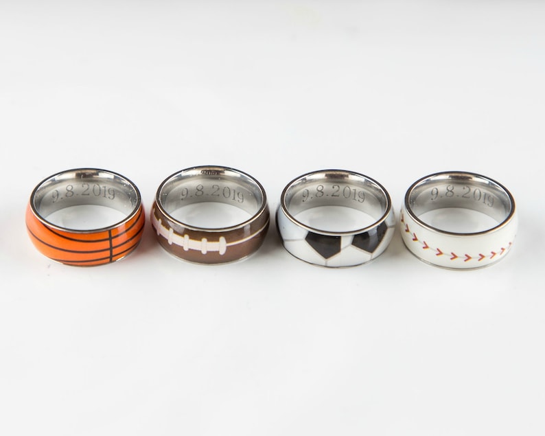 Basketball Ring for Men Personalized Basketball Gift Sports | Etsy