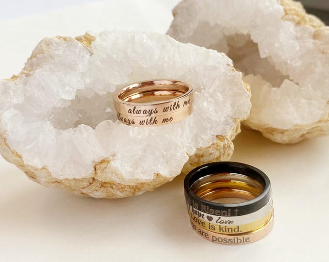 Memorial Ring, Always With Me Ring, Memorial Thin Ring Gift ...