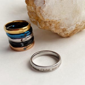 The Jesus Prayer Ring, Religious Jewelry, Christian Orthodox Prayer ...