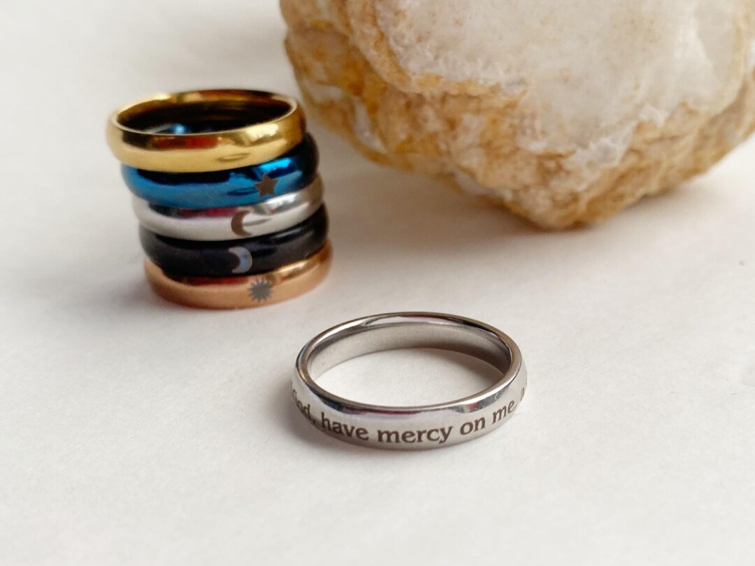 The Jesus Prayer Ring, Religious Jewelry, Christian Orthodox Prayer ...