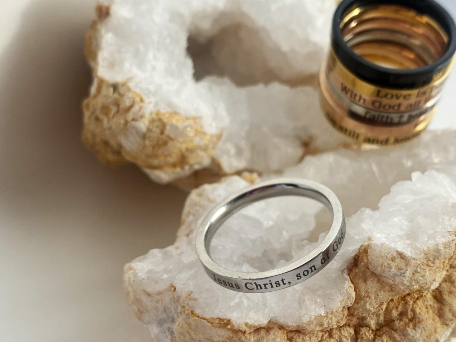 The Jesus Prayer Ring, Religious Jewelry, Christian Orthodox Prayer ...