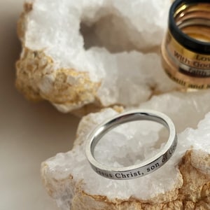 The Jesus Prayer Ring, Religious Jewelry, Christian Orthodox Prayer ...