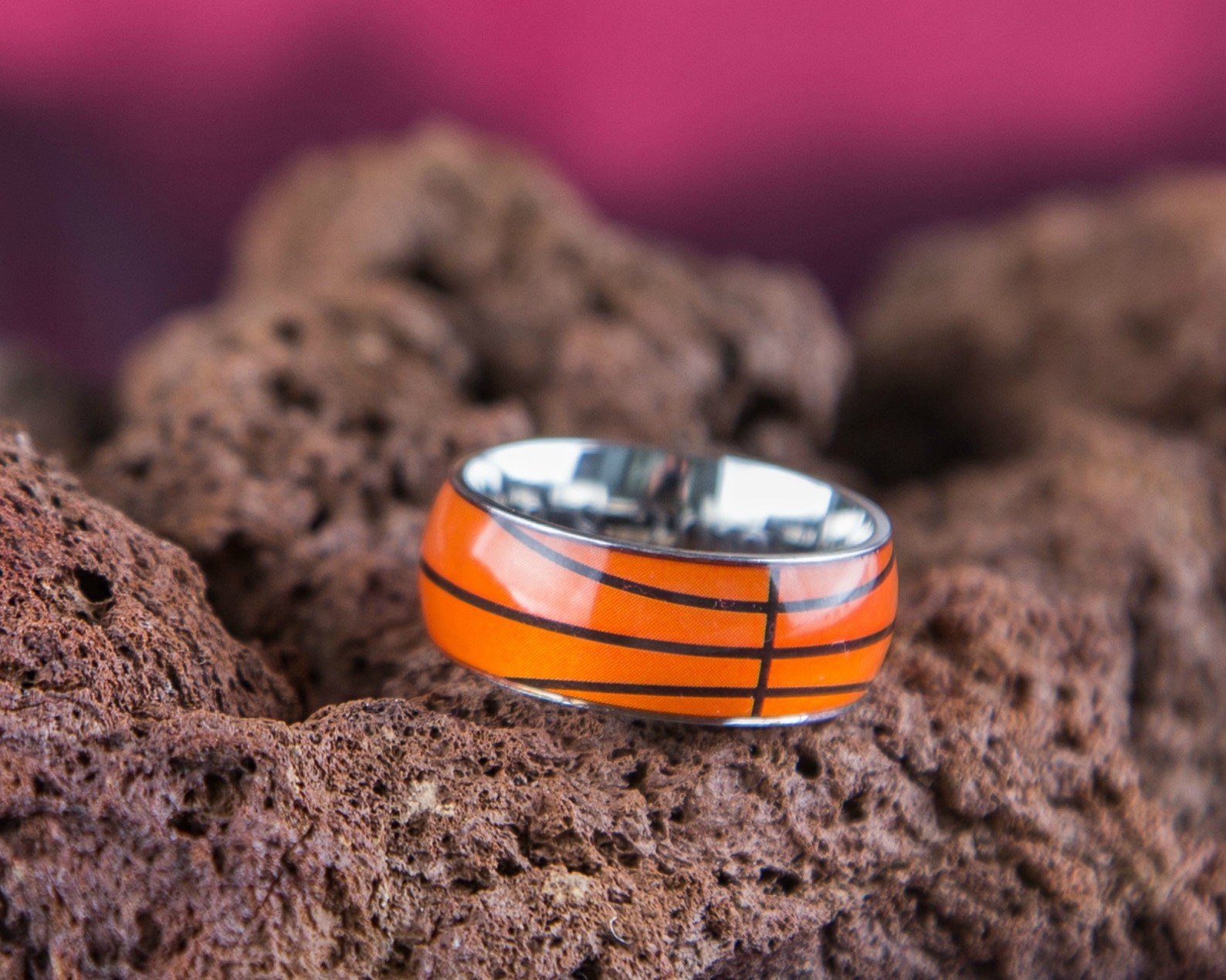 Basketball Ring for Men, Personalized Basketball Gift, Sports Team Ring ...