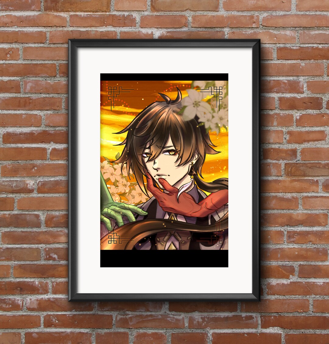 Zhongli Genshin Impact Geo Druck/poster Matt A4 Größe 210 X 297mm, 8,3 ...