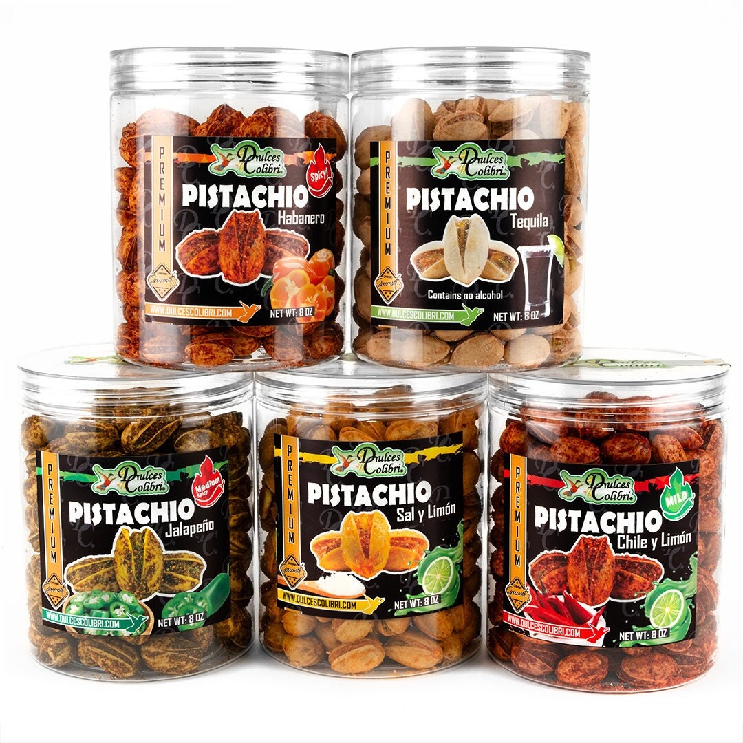 Pistachio Fiesta Pack | Premium | 5 Jars (8oz Each) - Etsy