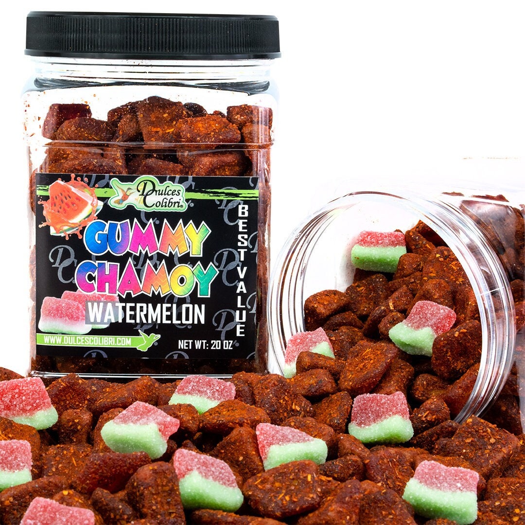 Gummy Chamoy Watermelon Wedges | Best Value Jars | Family Size - 20 Oz ...