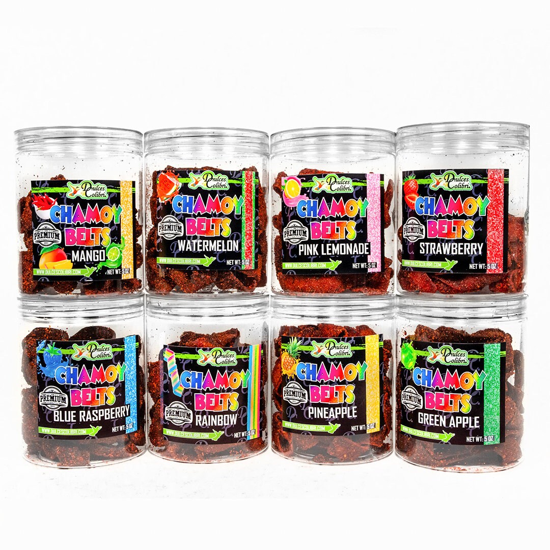 Chamoy Belts Sampler Pack | Premium | 8 Jars (5oz Each) - Etsy