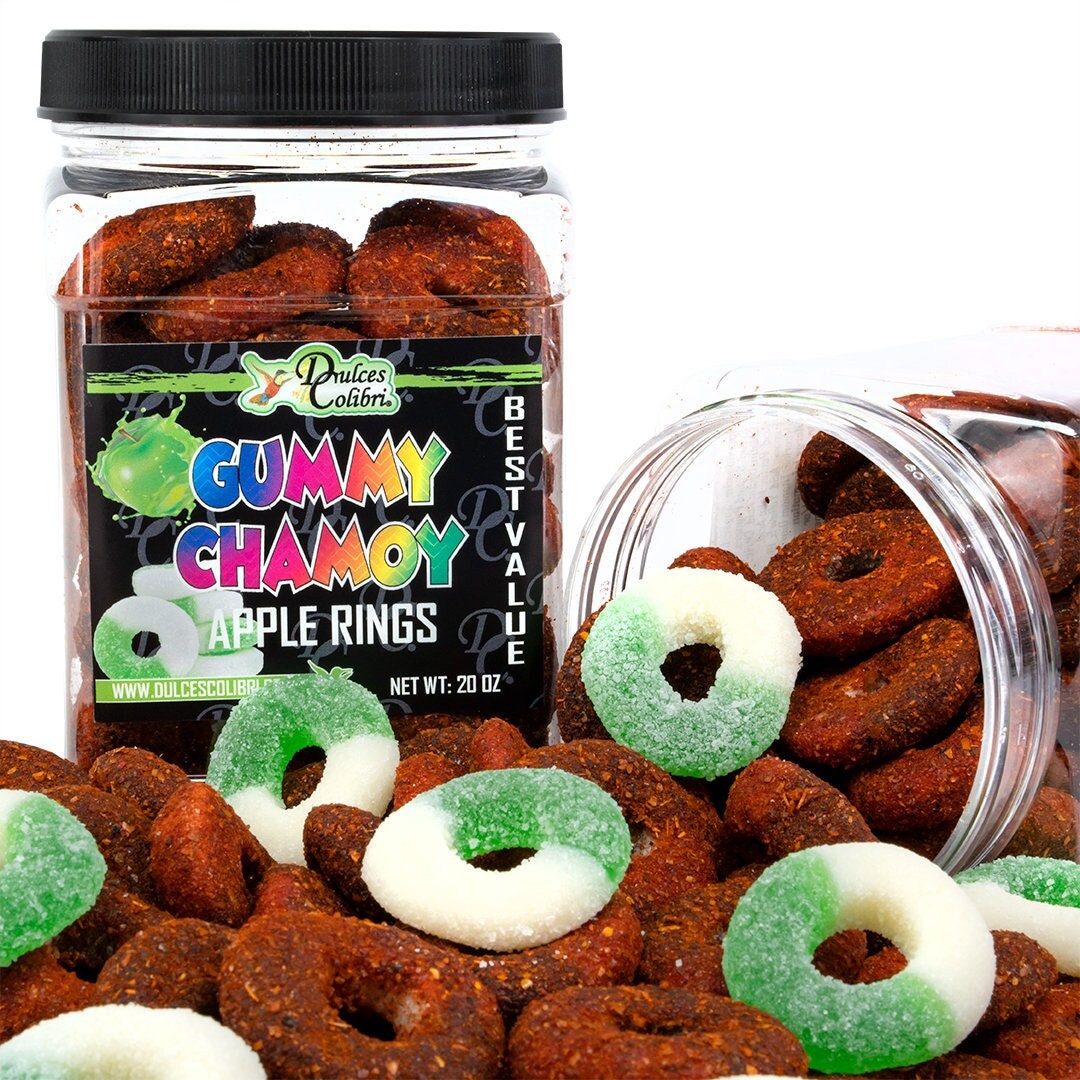 Gummy Chamoy | Best Value Jars | Family Size - 20 Oz | Green Apple ...