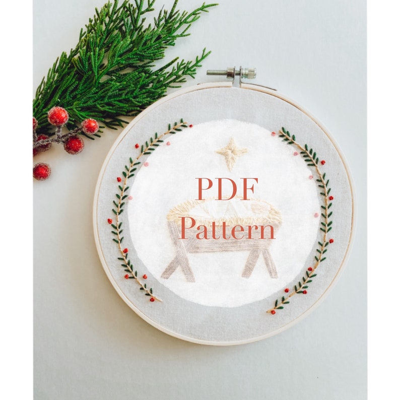 PDF PATTERN "christ in the Manger" - Etsy