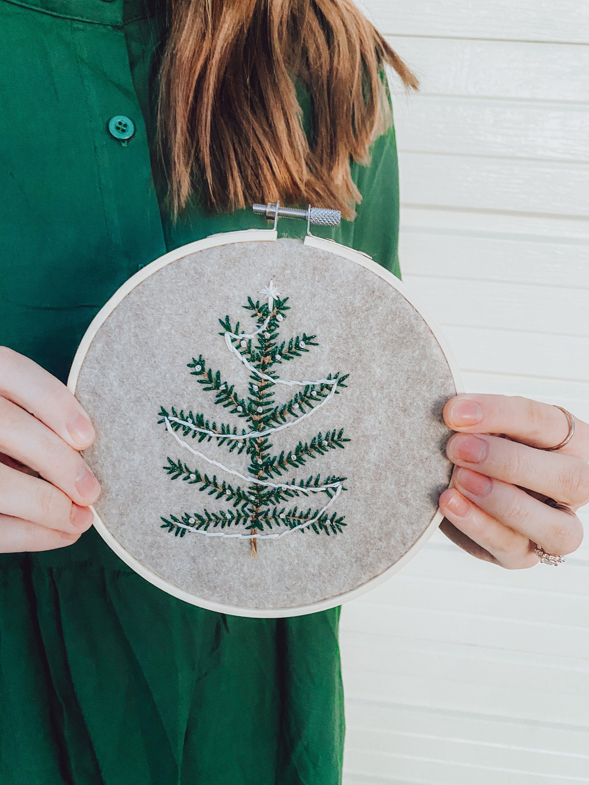 Christmas Tree Embroidery Kit - Etsy