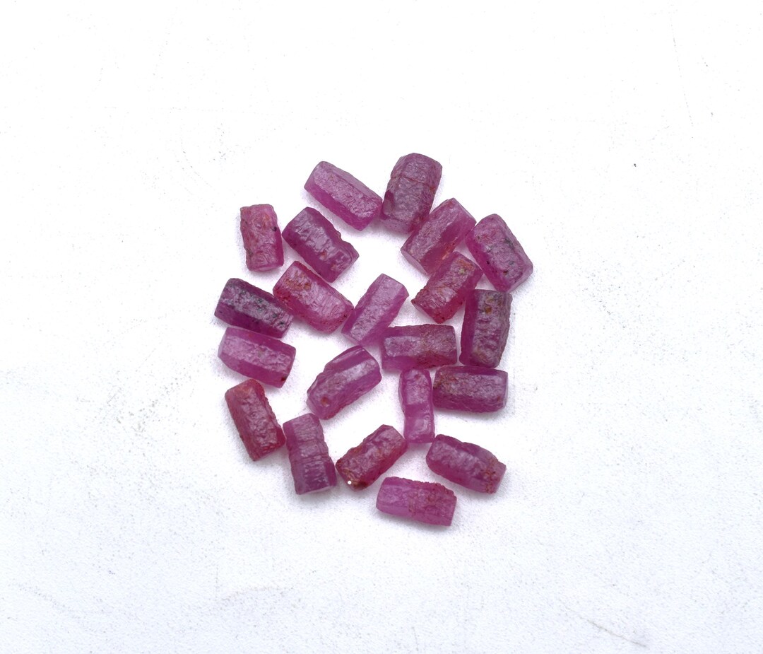 AAA Natural Ruby Gemstone Rough Sticks: Healing Crystal, Wiccan Stone ...