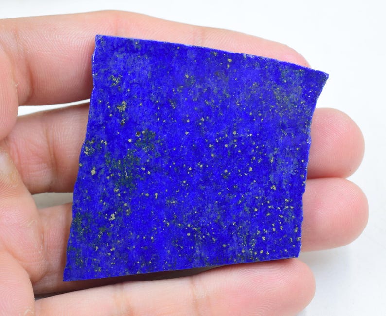 Raw Lapis Lazuli Slab: Unpolished Gemstone Slice for Jewelry (233.9 Cts ...