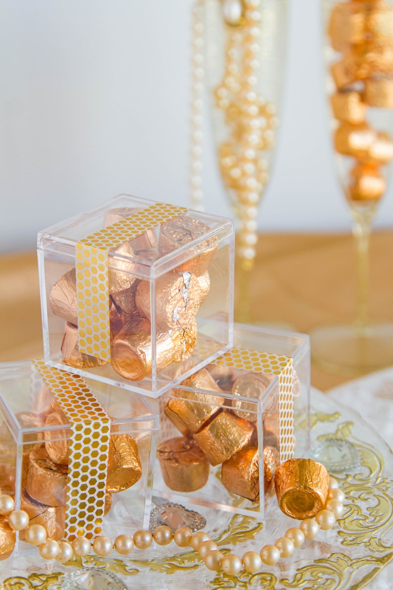 Wedding Favor Boxes Clear Acrylic 2 Inch Empty Mini Candy - Etsy