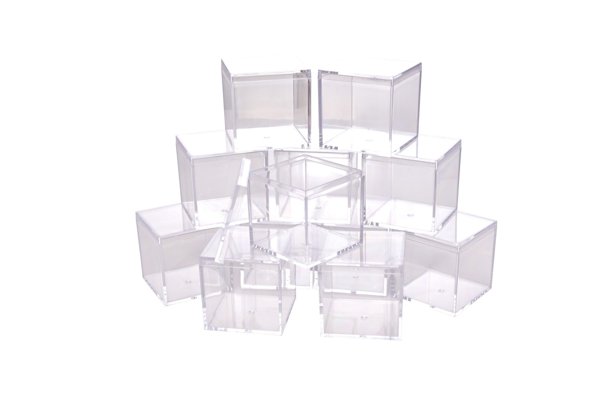 Clear Acrylic Square Cube Candy Box Boxes 2X2X2 Inches (set of 48) - Etsy