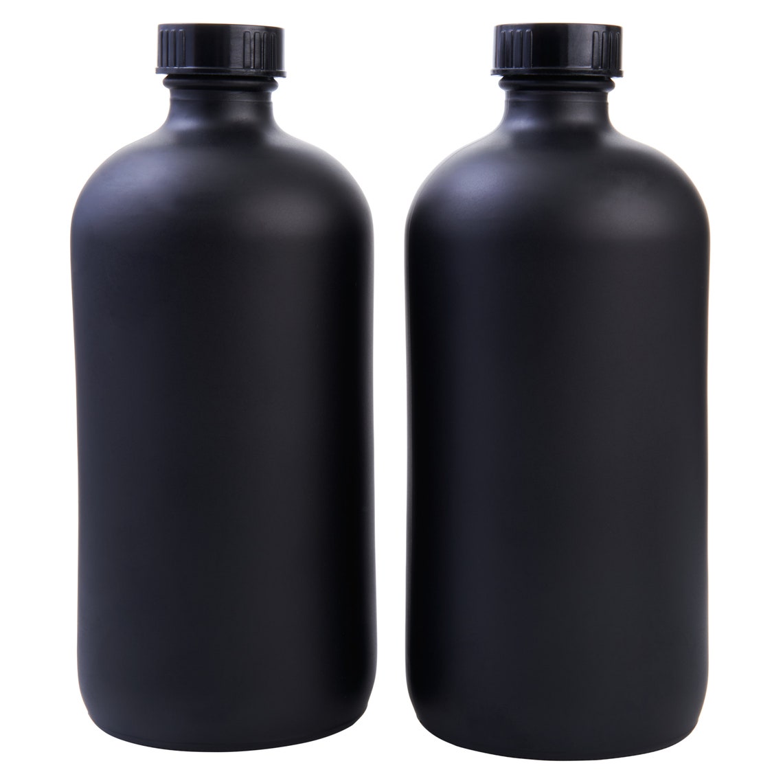 Black Coated Glass Boston Round Bottles With Flat Caps Soap - Etsy