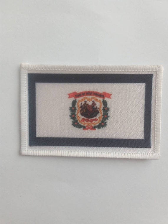 Flag of West Virginia 3 Inch Patch Badge | Etsy