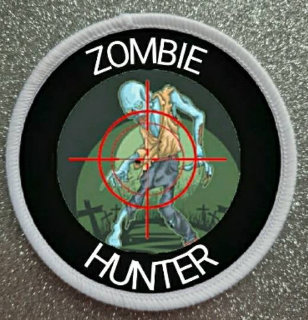 3 Inch Zombie Hunter Patch Badge - Etsy