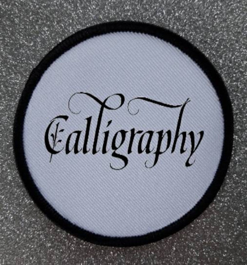 3 Inch Calligraphy Patch Badge - Etsy