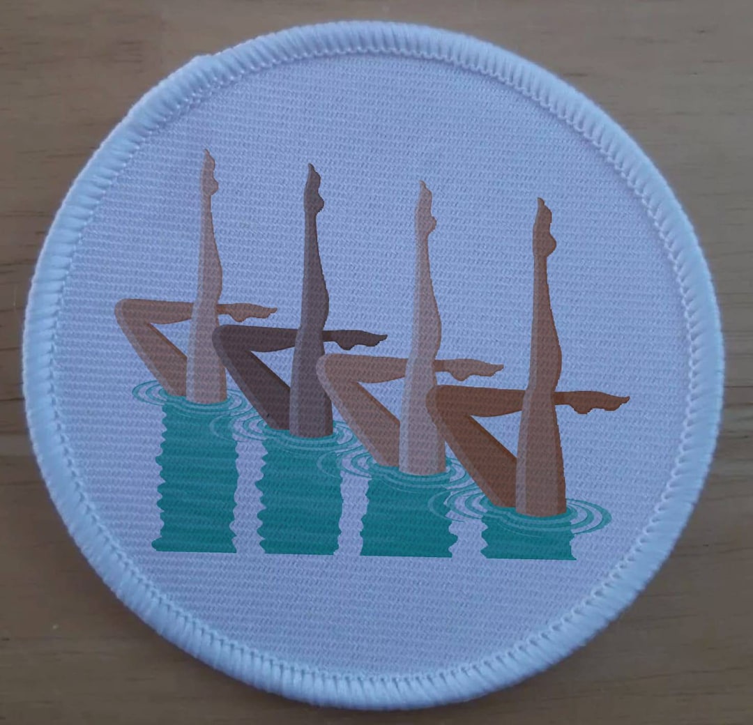 3 Inch Synchronised Swimming Patch Badge - Etsy
