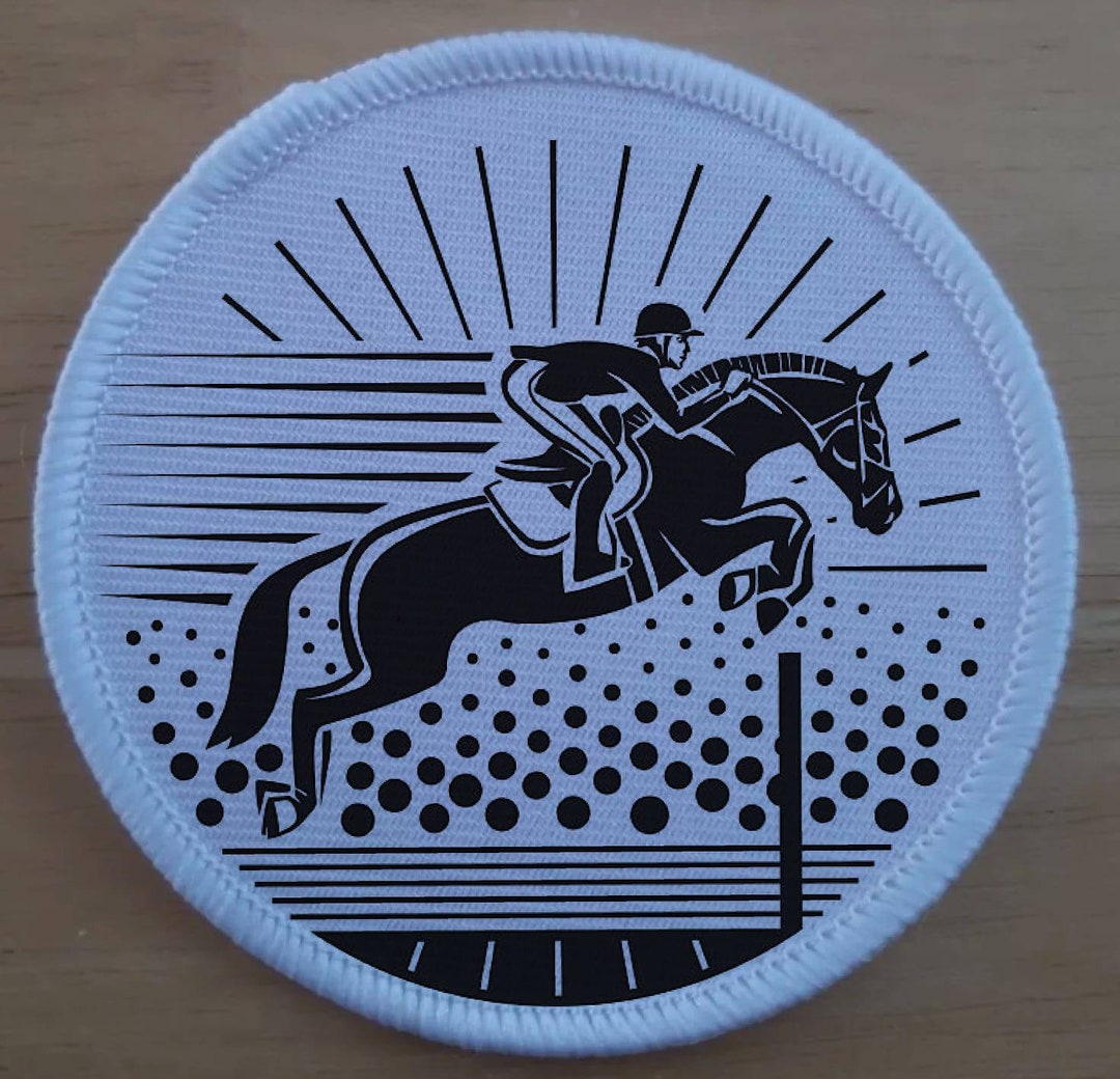 3 Inch Horse Riding Show Jumping Patch Badge - Etsy