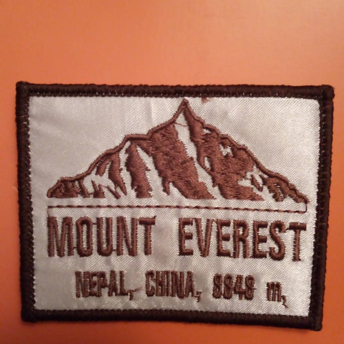 Mount Everest Nepal Mountain Adventurer badge 8cm Patch - Etsy