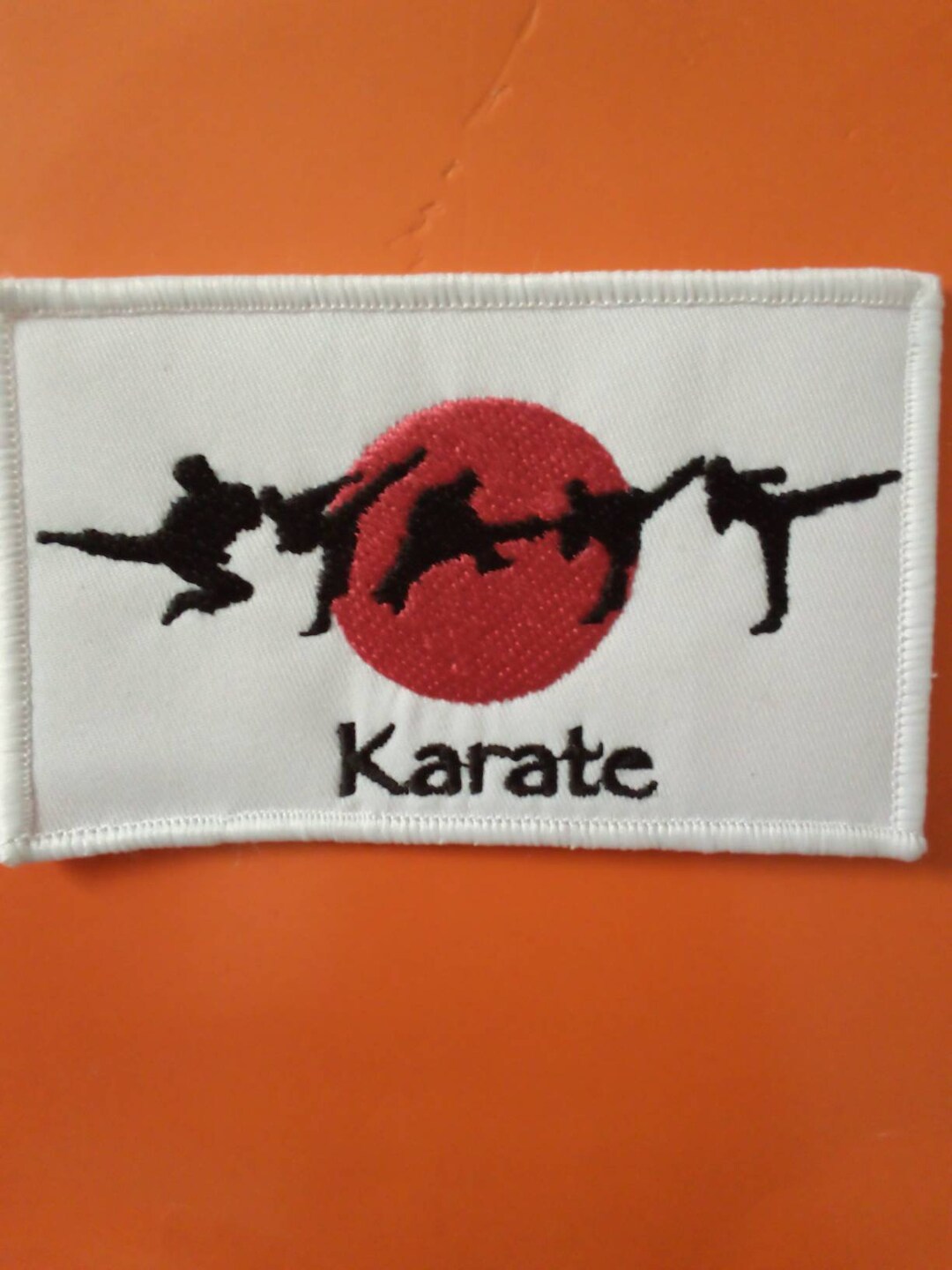 Karate Japan Flying Kick Martial Arts Kung Fu Karate Style 10cm Patch ...