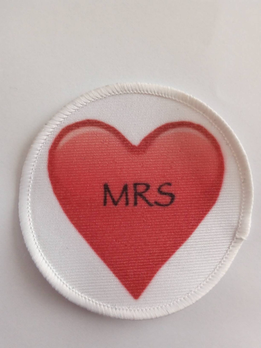 Mrs Heart 3 Inch Patch Badge - Etsy