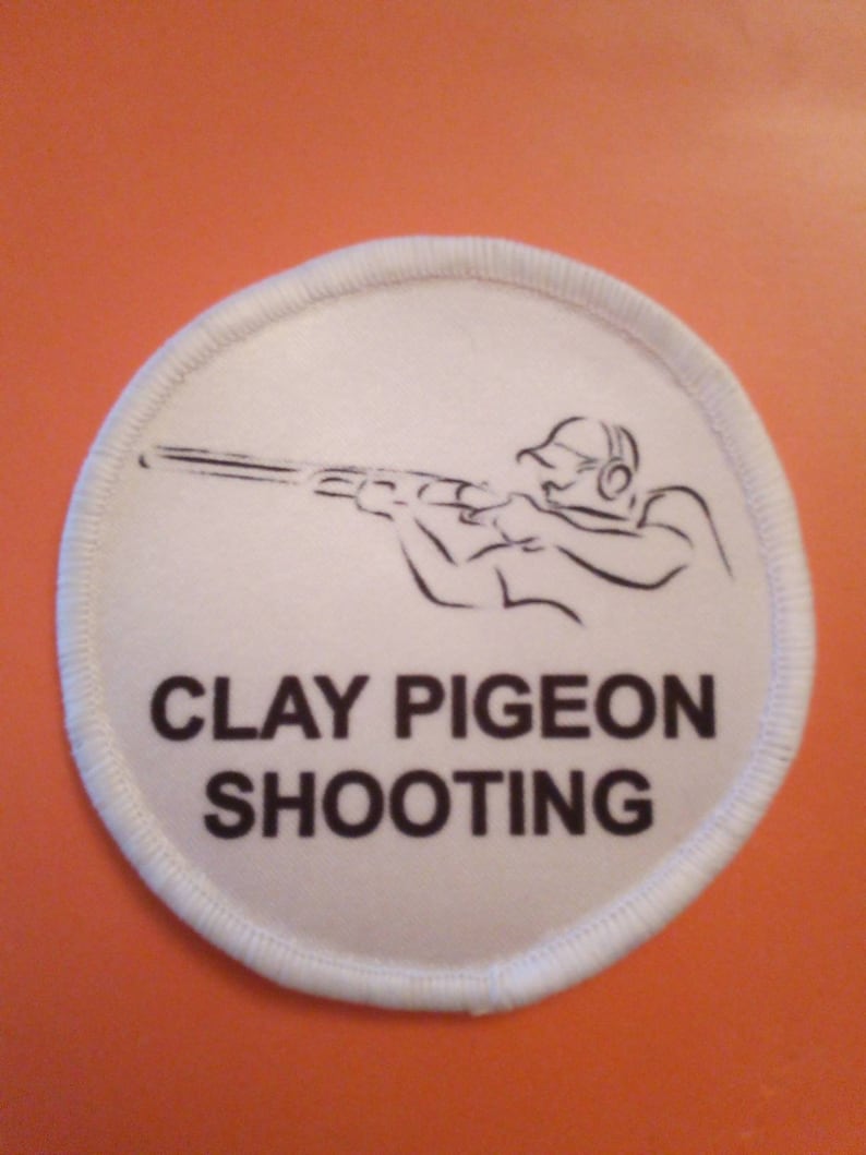 Clay Pigeon Shooting (badge) 8cm Patch Badge - Etsy