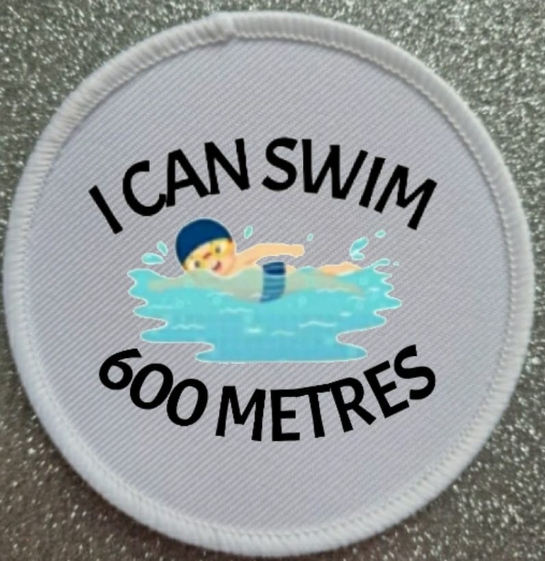 3 Inch 600M Swimming Metres Award Patch Badge - Etsy