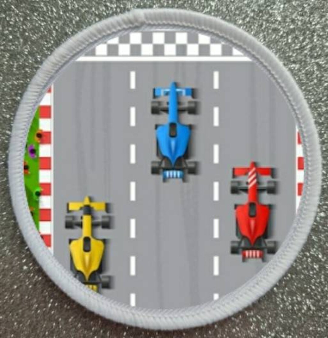3 Inch Racing Car Patch Badge - Etsy