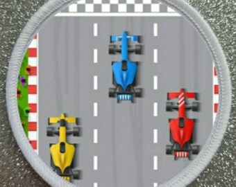 Racecar Applique Patch Formula 1, F-1 Race Car, Racing Badge 3.5 iron ...
