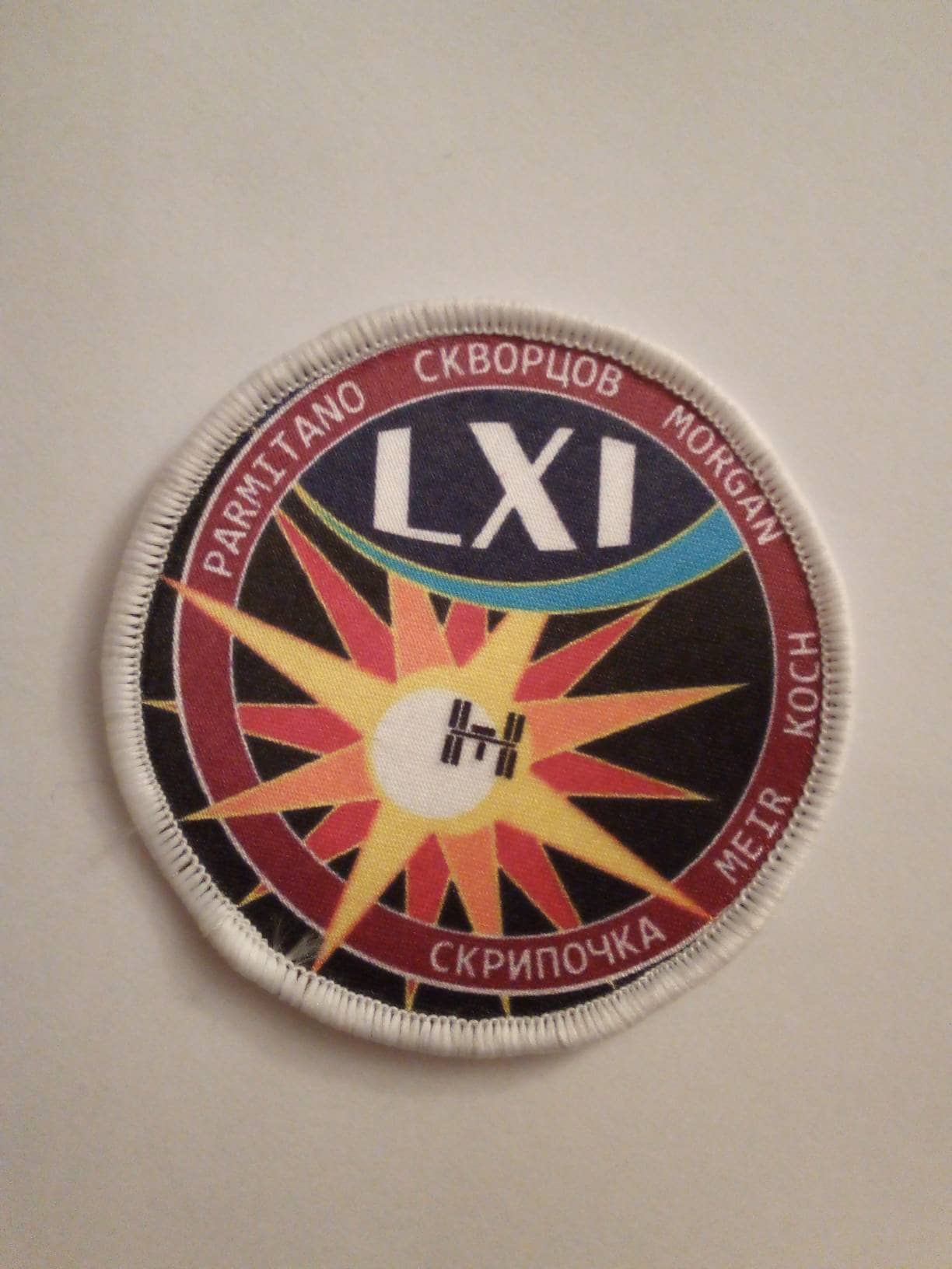 Nuevo viaje espacial insignia Parche de 8 cm Misión 61 NASA ISS ESA ...