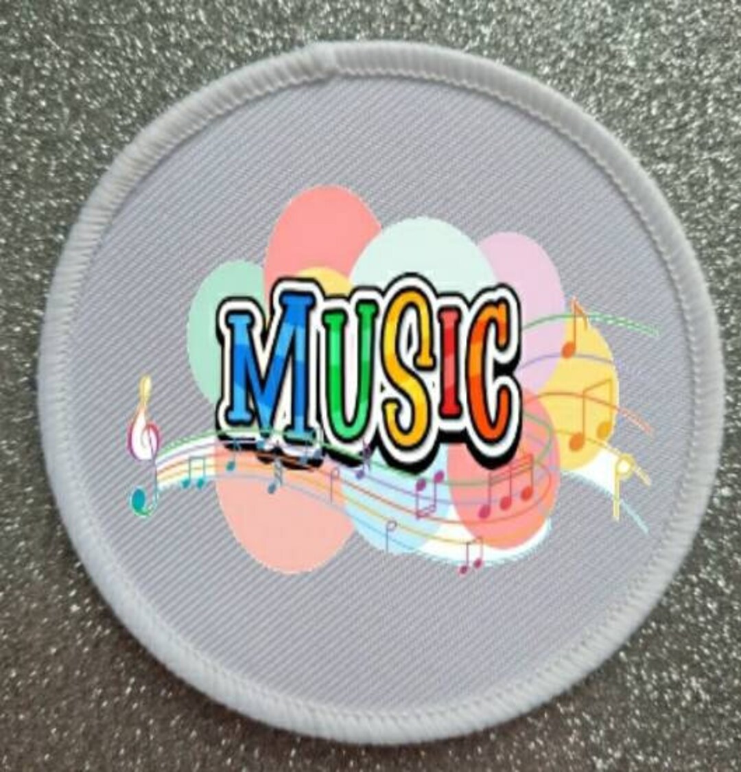 3 Inch Music Patch Badge - Etsy