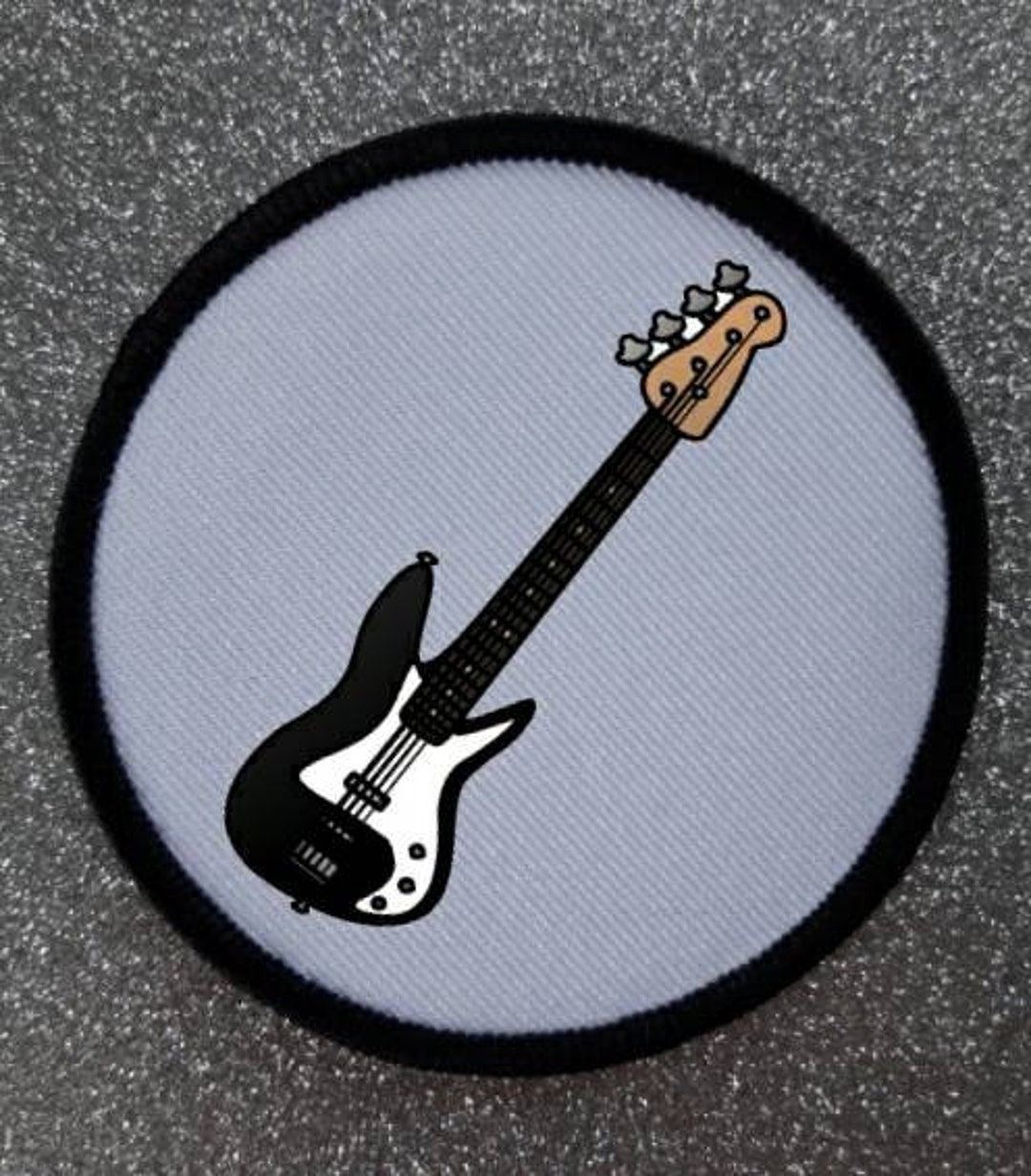 3 Inch Bass Guitar Instrument Iron or Sew on Patch Badge - Etsy