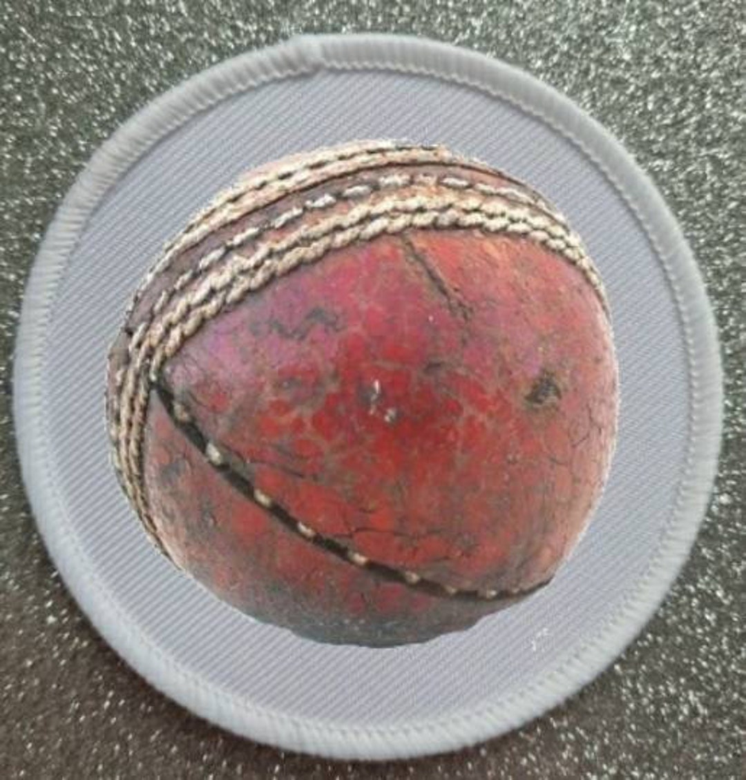 3 Inch Retro Cricket Ball Patch Badge - Etsy