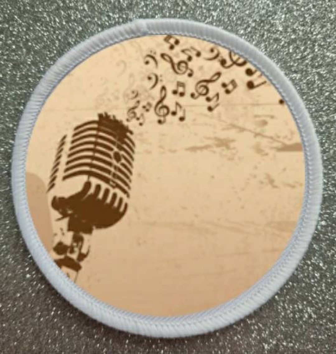 3 Inch Retro Music Microphone Patch Badge - Etsy