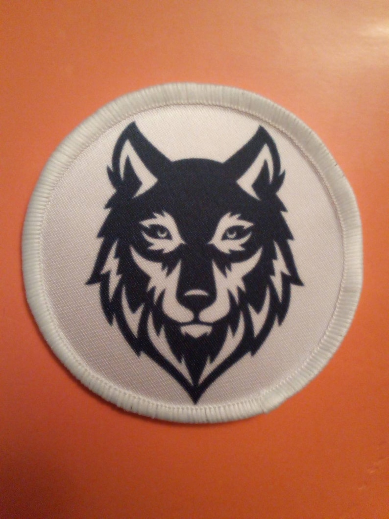 Wolf 8cm Patch Badge - Etsy