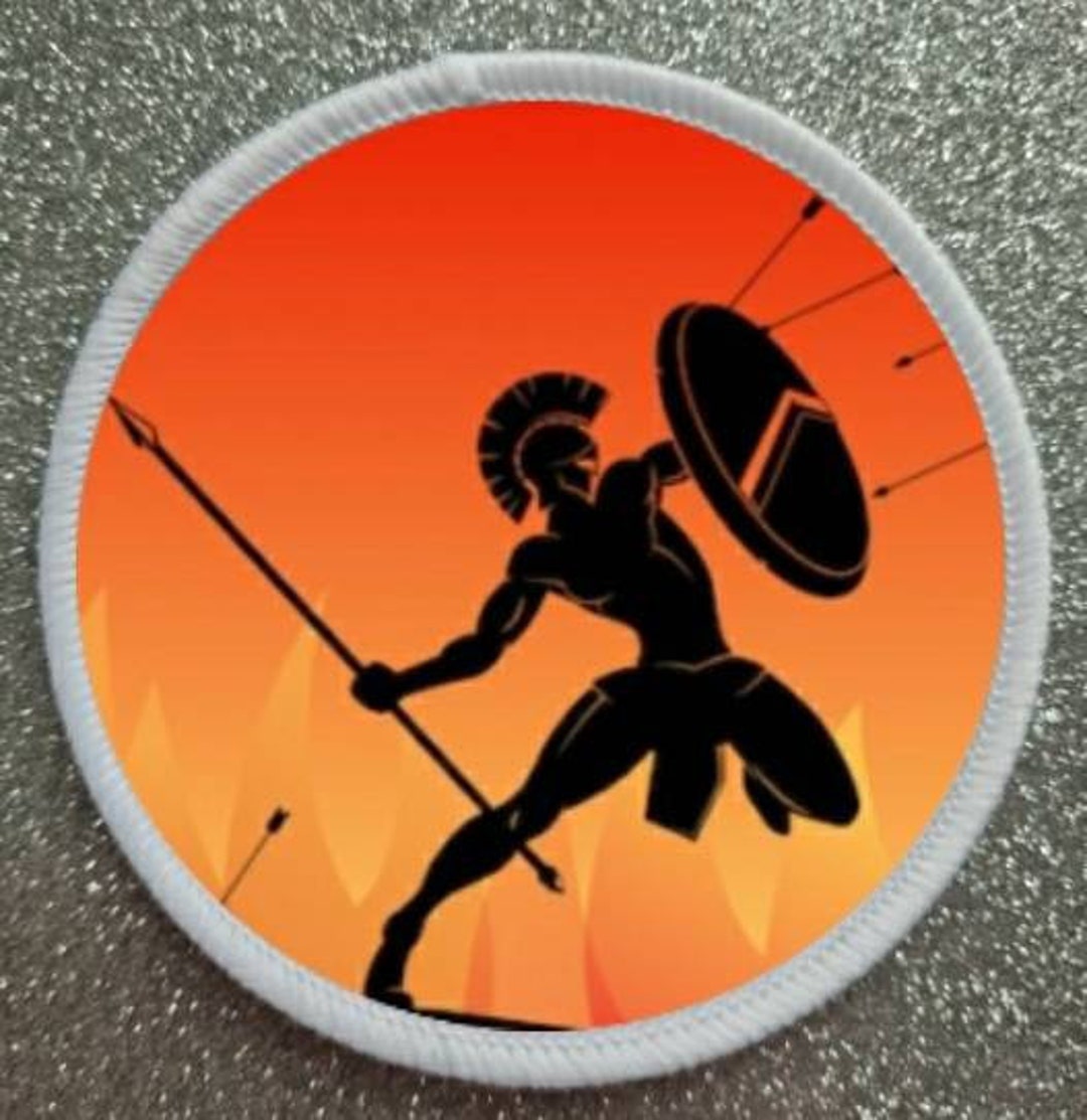 3 Inch Gladiator Javelin Warrior Patch Badge - Etsy