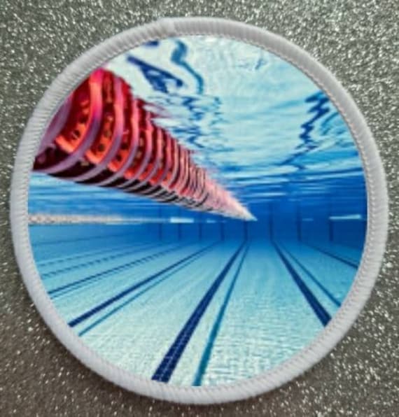 3 Inch Swimming Pool Scene Patch Badge - Etsy