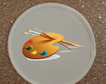 Painter's Palette Applique Patch Artist Badge 1.75 3-pack, Iron On - Etsy